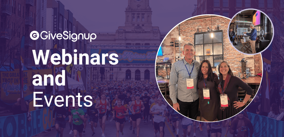 Webinars & Events - GiveSignup