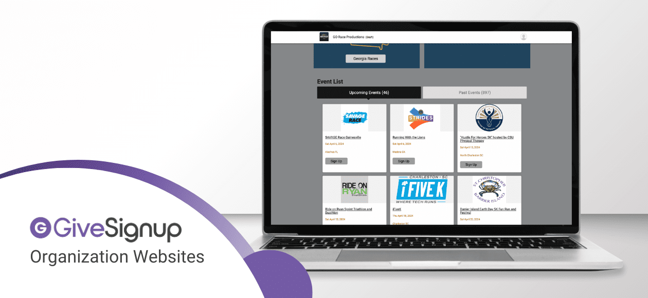 Organization Website - GiveSignup