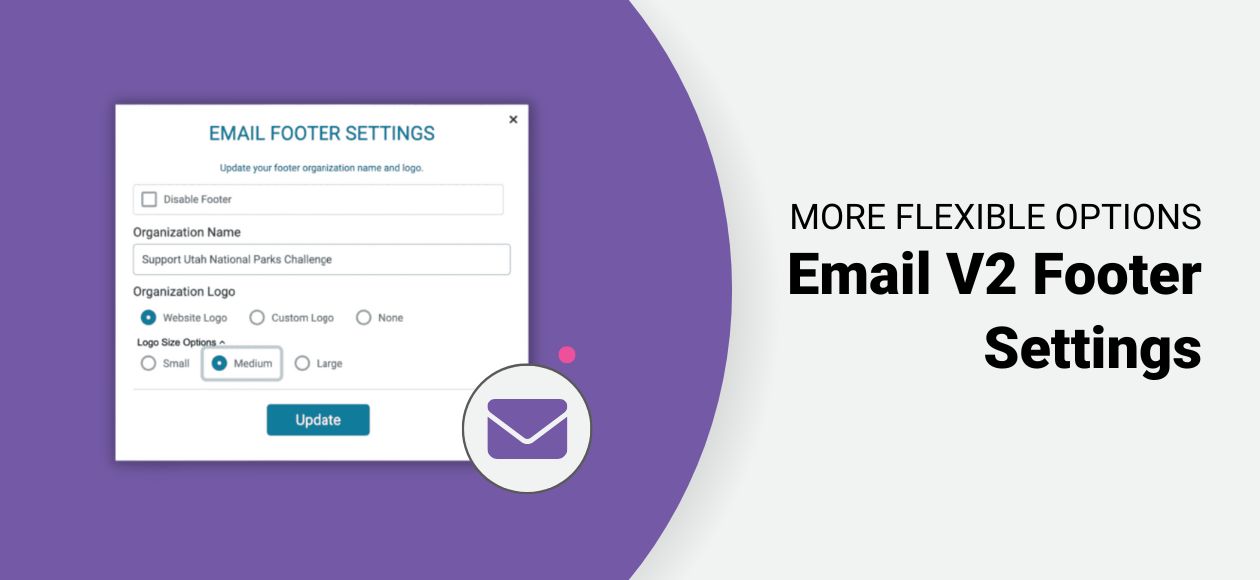 Email V2 Header Settings - GiveSignup