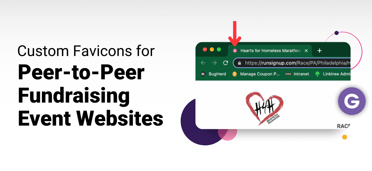 Custom Favicons for Peer-to-Peer Fundraising Event Websites - GiveSignup