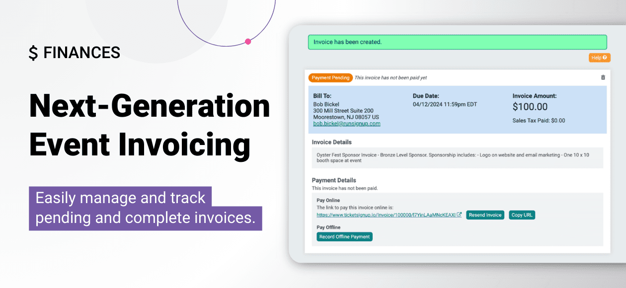 Next-Generation Event Invoicing - GiveSignup