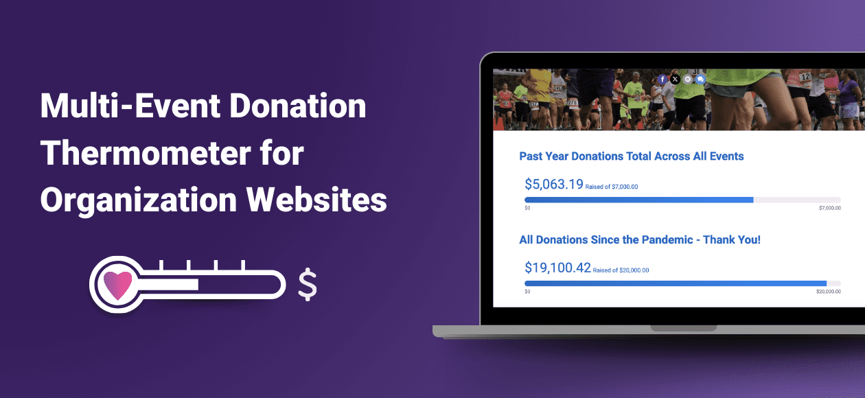 Multi-Event Donation Thermometer for Organization Websites - GiveSignup