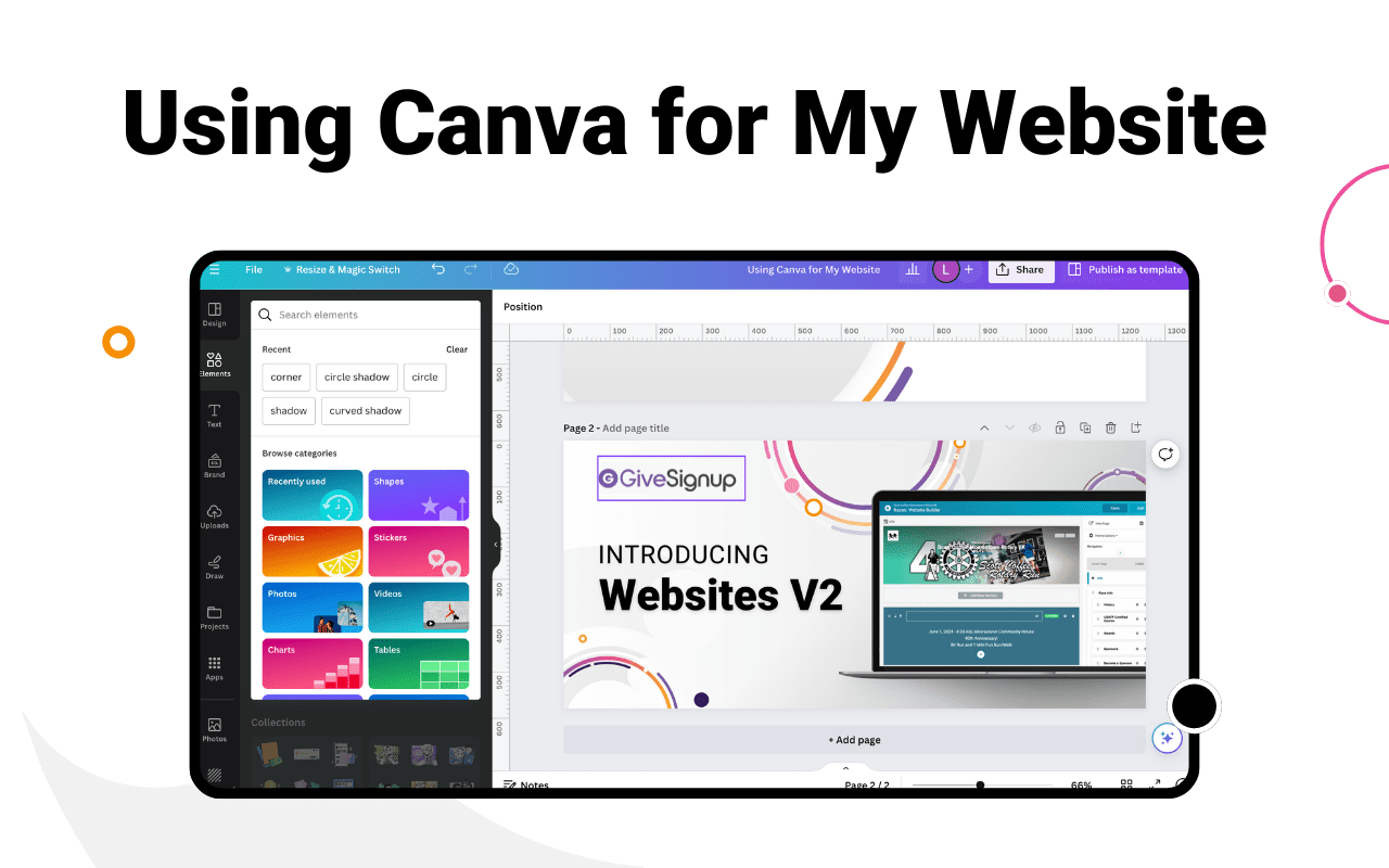 Using Canva For Your GiveSignup Website - GiveSignup